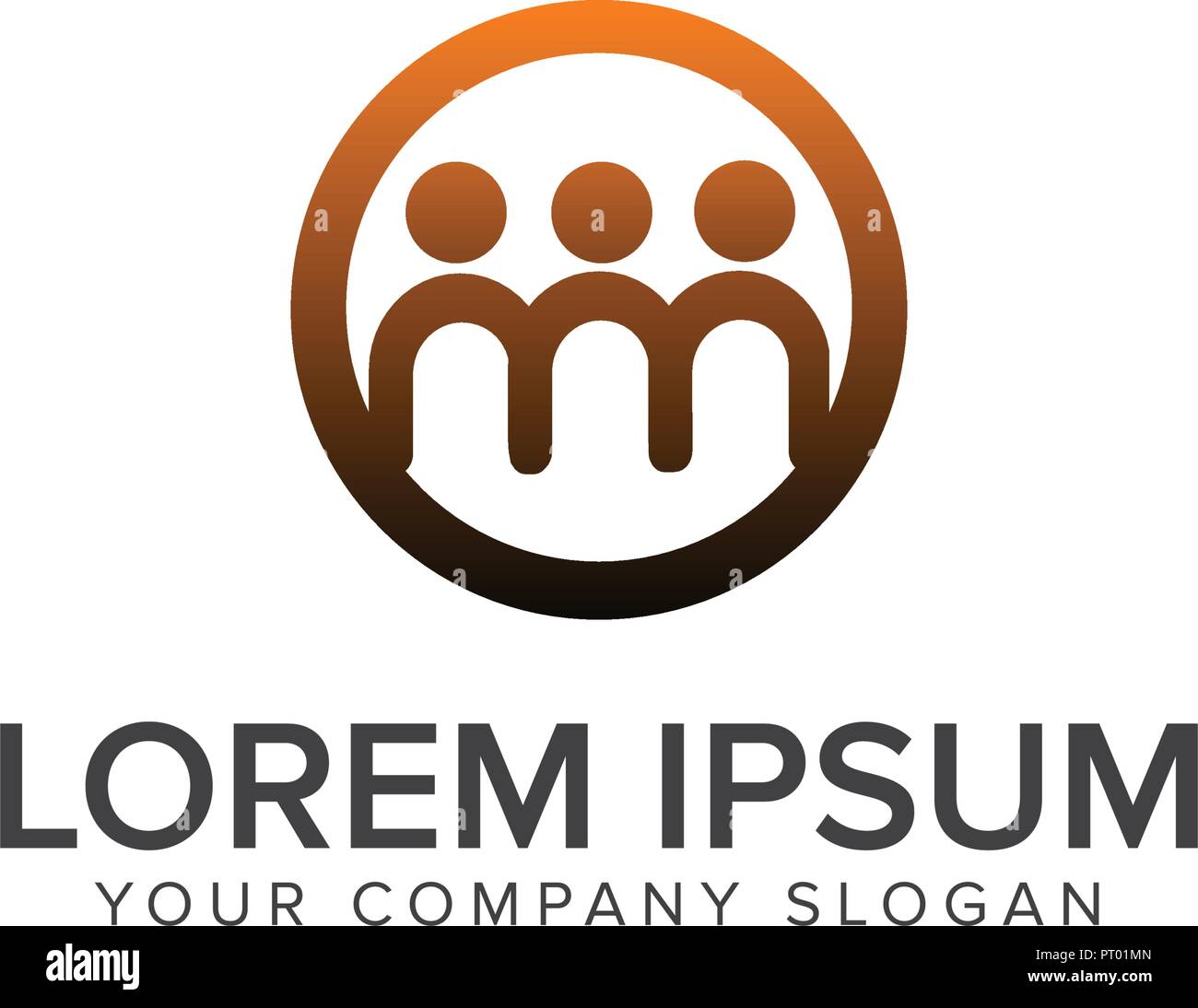 letter m people logo design concept template Stock Vector Image & Art ...