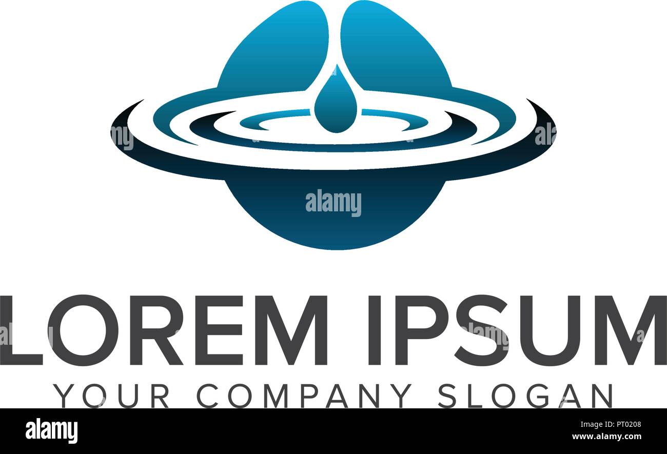 Blue waterdrop background Stock Vector Images - Alamy