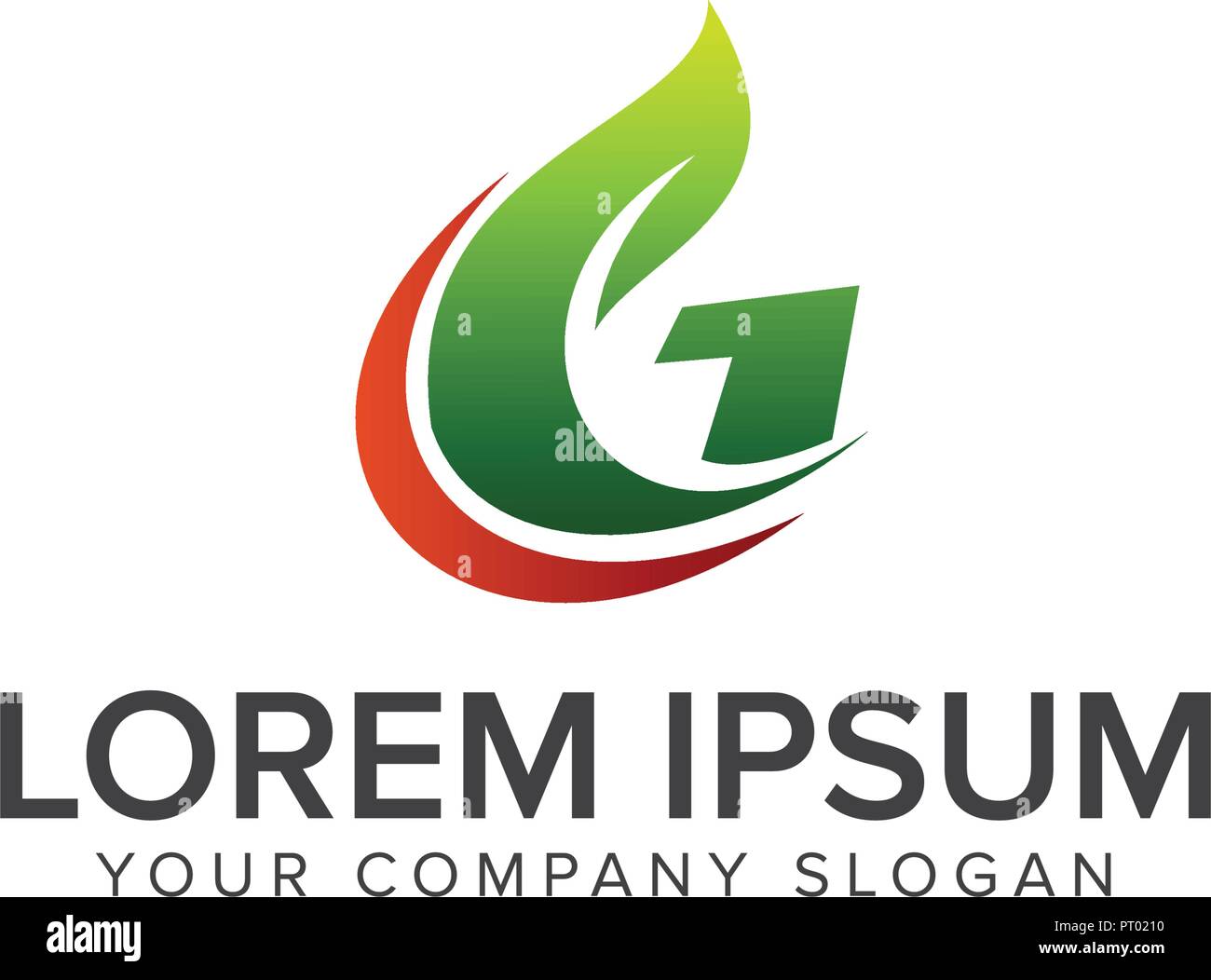 letter G leaf logo. Natural logos concept design Stock Vector Image ...