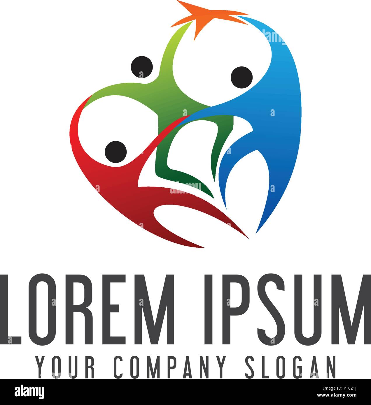 teamwork people Logos. partnership successful logo design concept ...