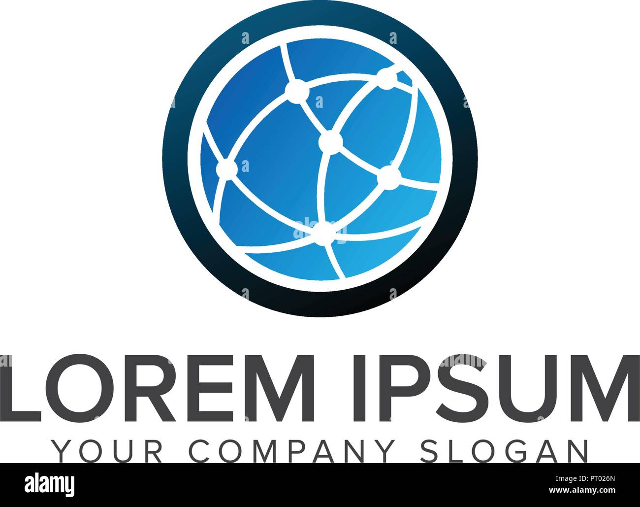 technology business logo design concept template Stock Vector Image ...