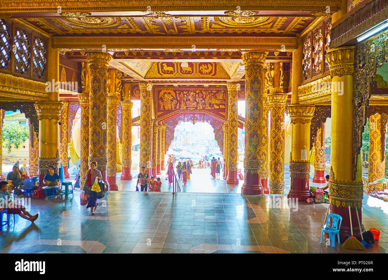 Shwedagon Pagoda Interior