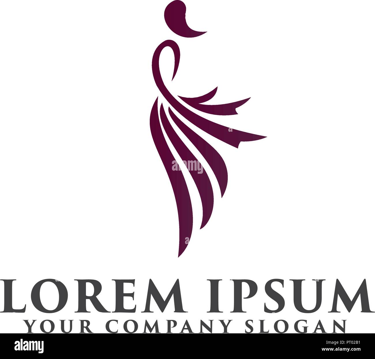 fashion people logo design concept template Stock Vector Image & Art ...