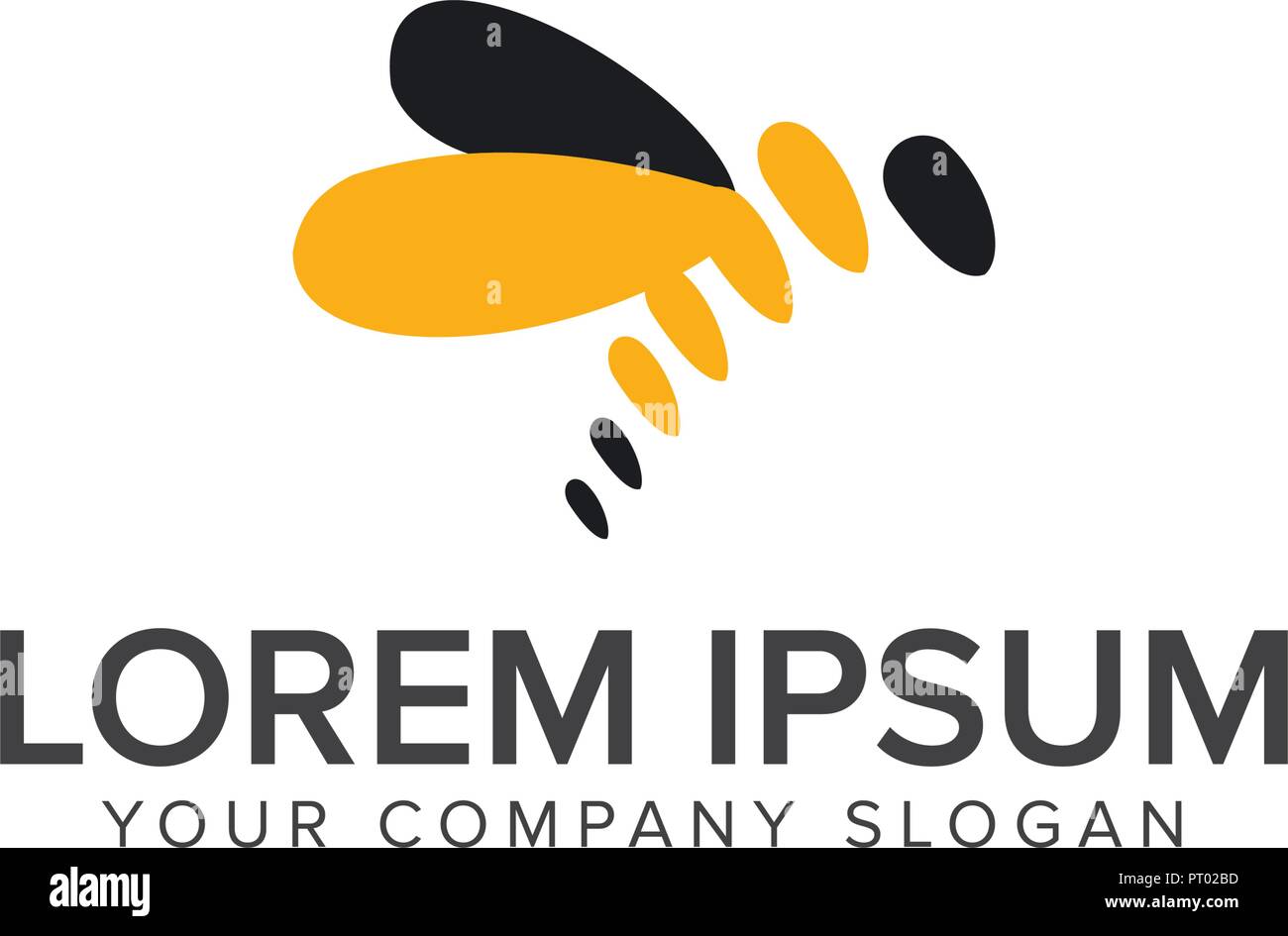 bee logo design concept template Stock Vector Image & Art - Alamy