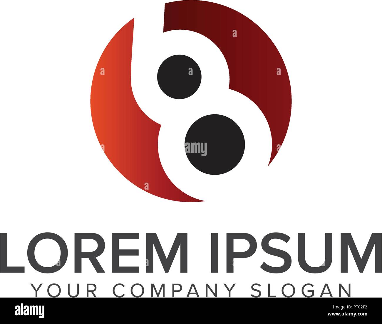 number 6 and 8 logo design concept template Stock Vector Image & Art ...