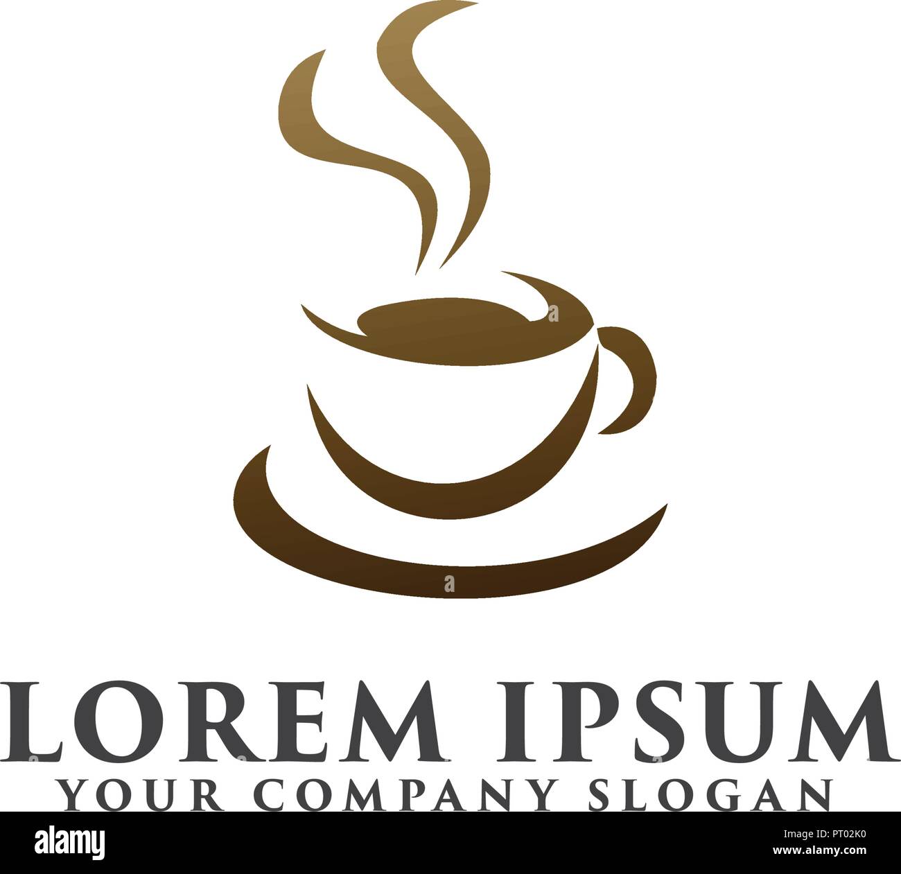 coffe logo design concept template Stock Vector Image & Art - Alamy