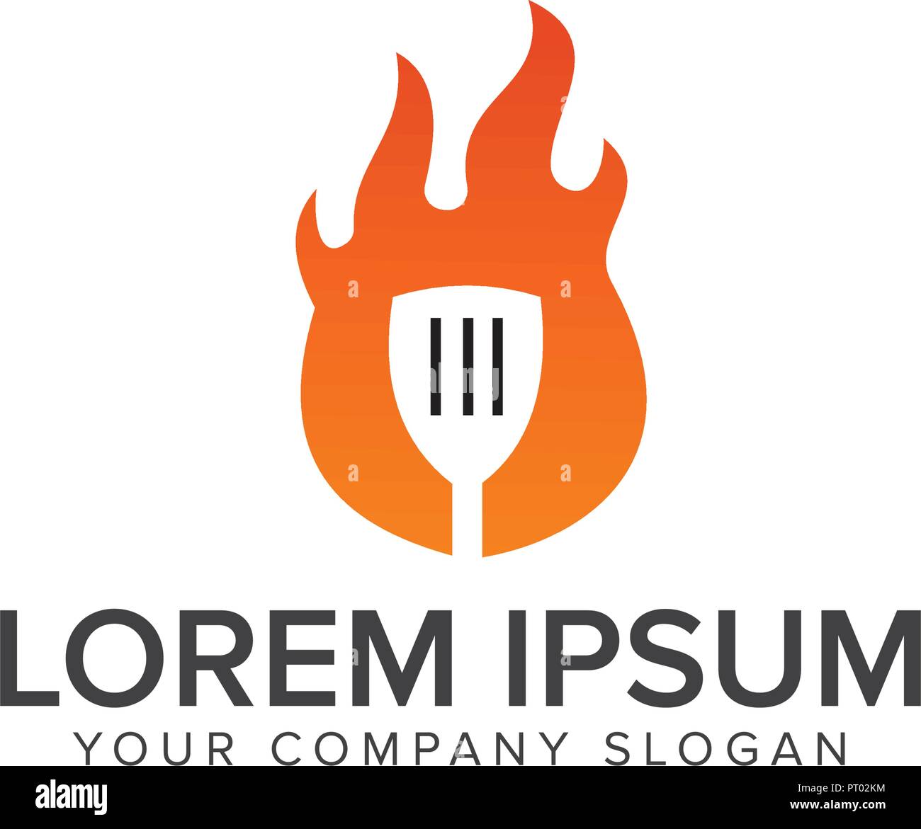 fire Cook logo. Food and Drink logo. restaurant logo design concept ...