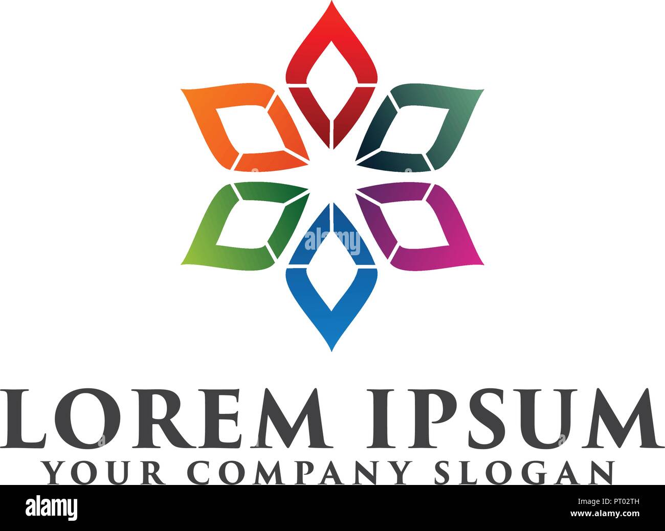 leaf media logo. multicolor logo design concept template Stock Vector ... leaf media logo. multicolor logo design concept template Stock Vector ...