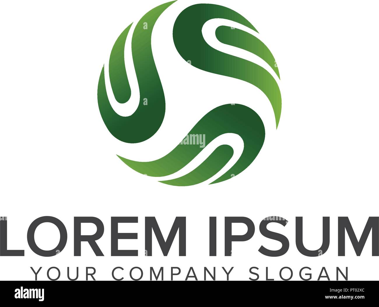 abstract round logo. Natural logos concept design Stock Vector Image ...