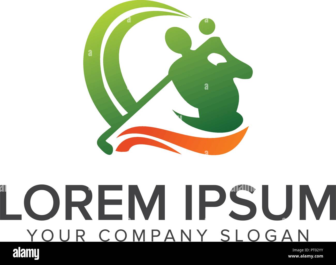 Vector illustration retro golf Stock Vector Images - Alamy