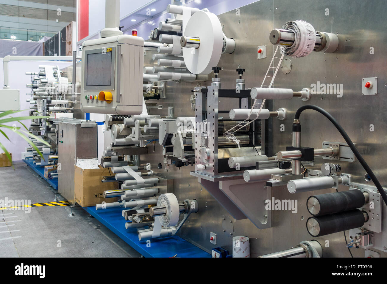 Industrial RFID label making machinery in China Stock Photo - Alamy