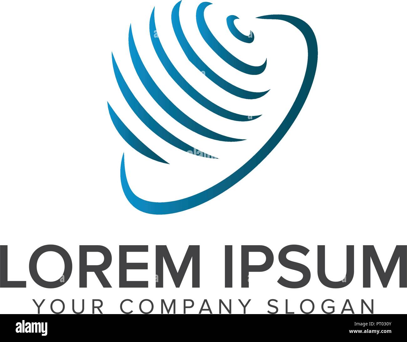 Technology Internet communication logo design concept template Stock ...