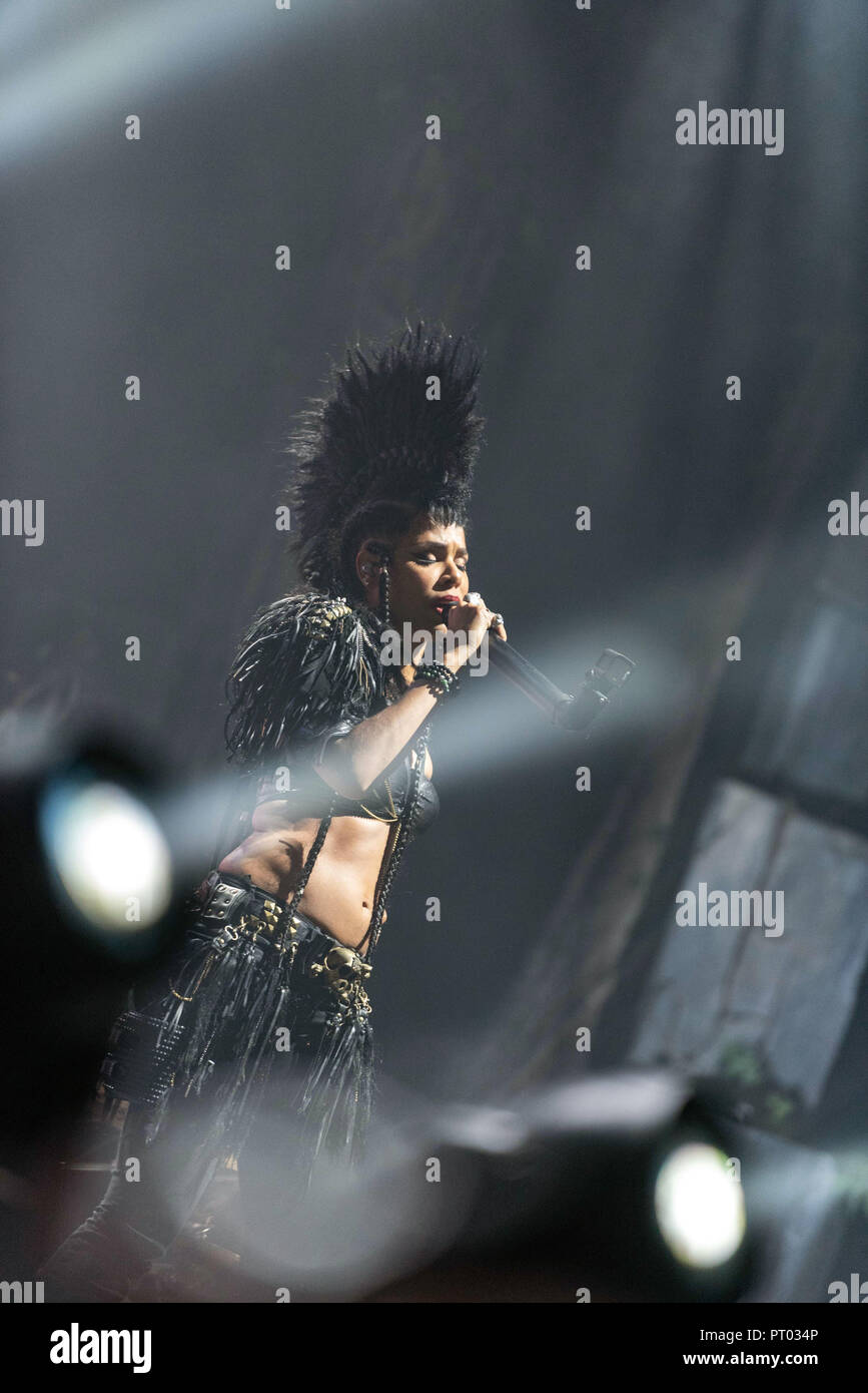 Shaka Ponk attending the Ardeche Aluna Festival 2018 on 2018/06/14 in ...