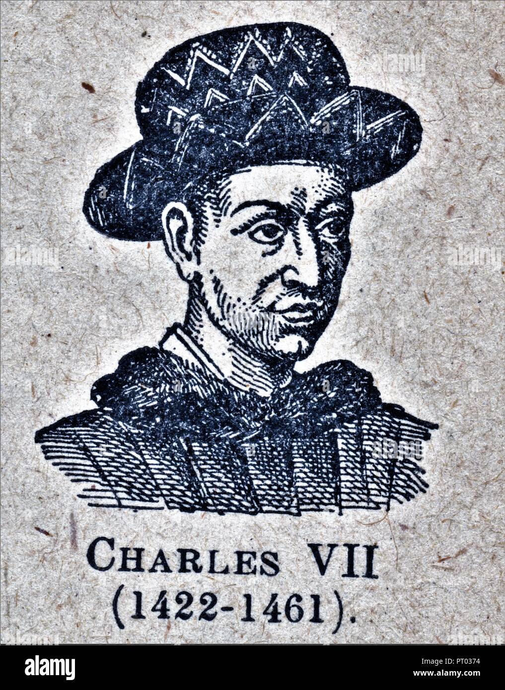 CHARLES VII. Roi de France Stock Photo - Alamy