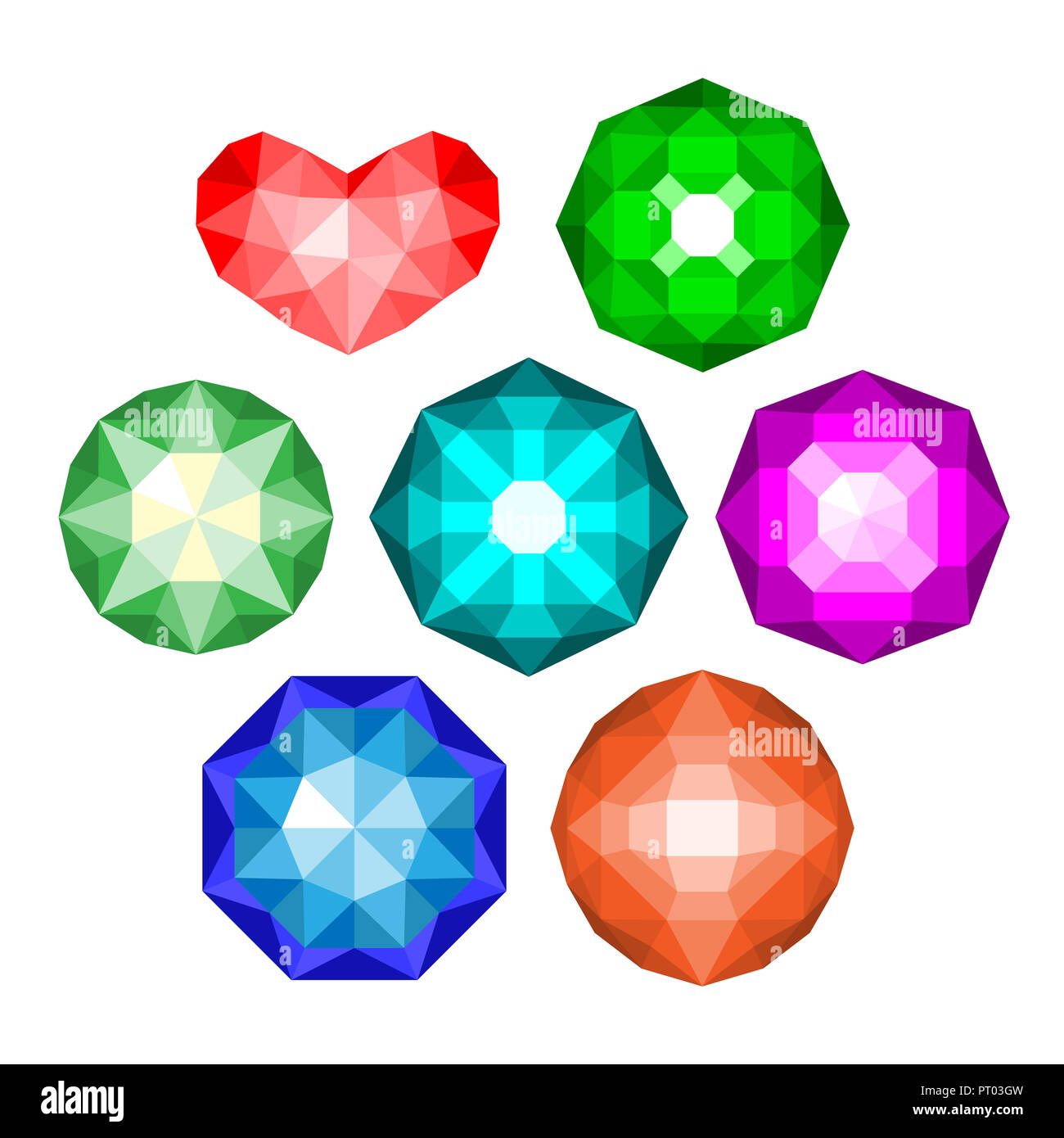 Red and white glowing gem crystal hi-res stock photography and images ...