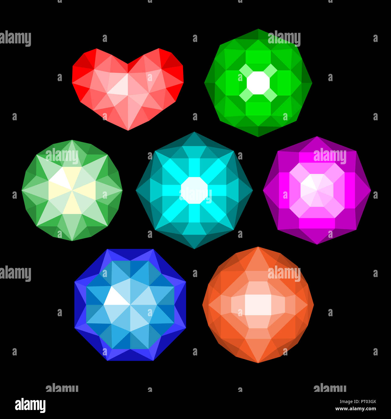 Red and white glowing gem crystal hi-res stock photography and images ...