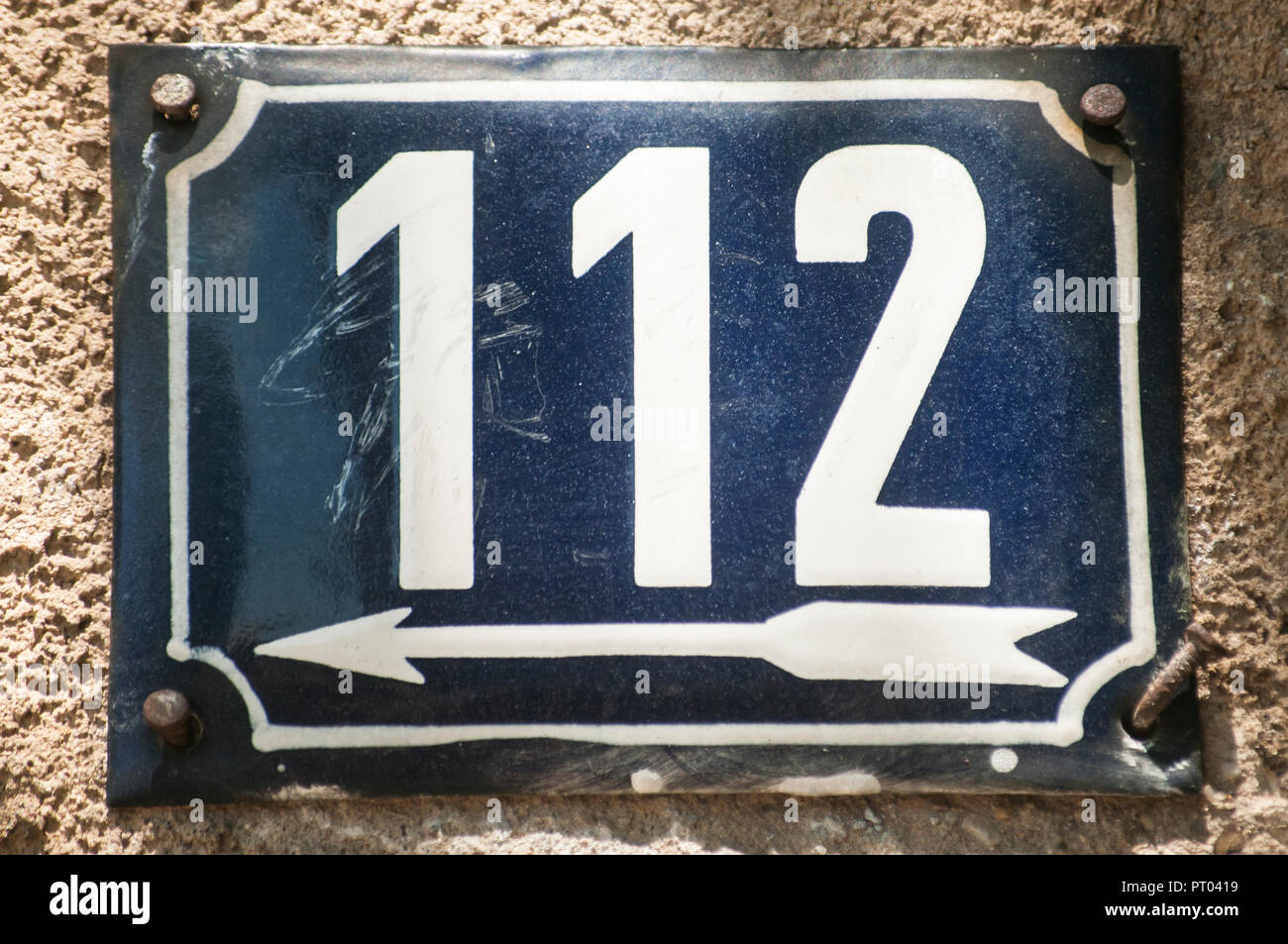 Number 112 High Resolution Stock Photography and Images - Alamy