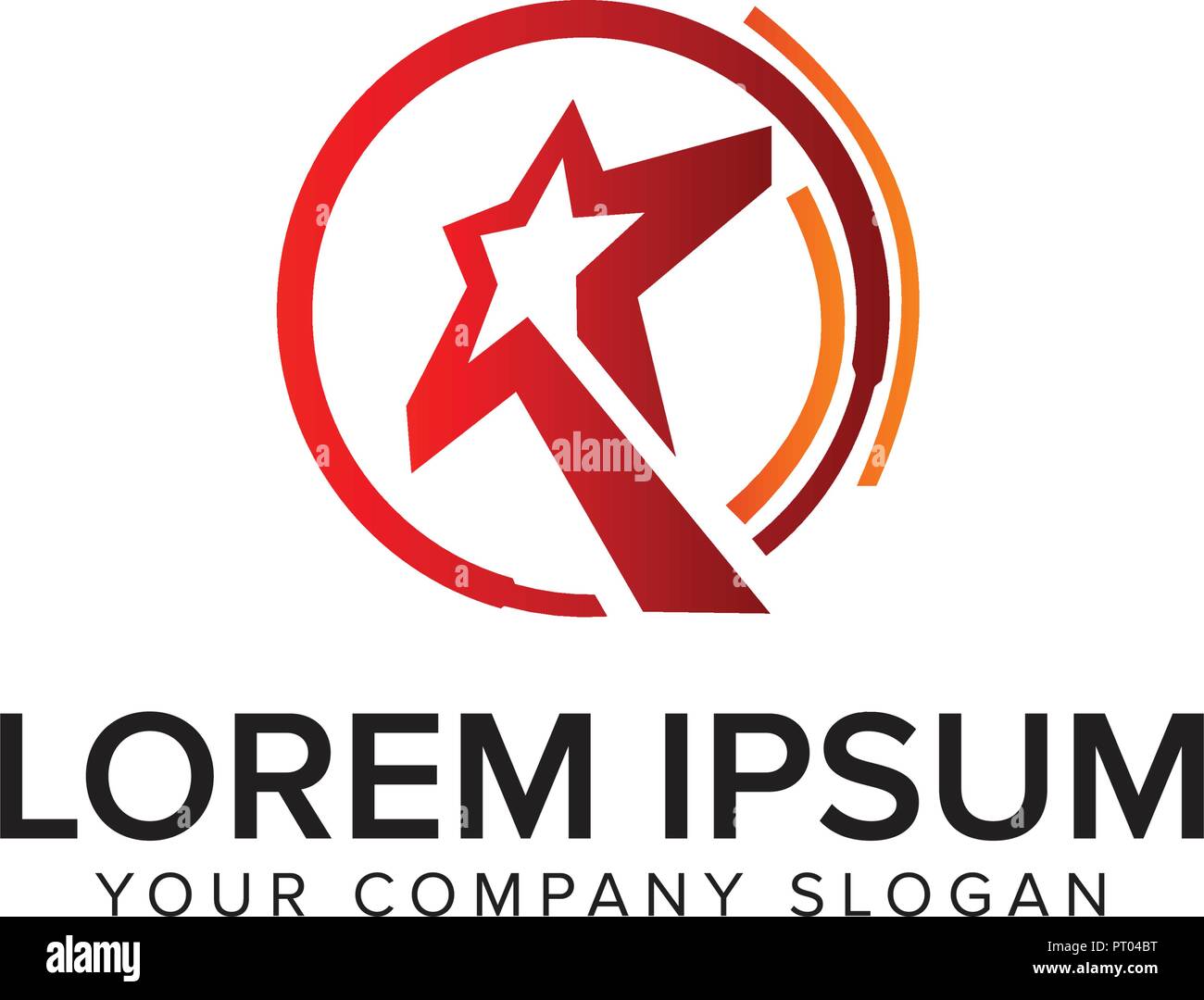 star in circle logo design concept template Stock Vector Image & Art ...