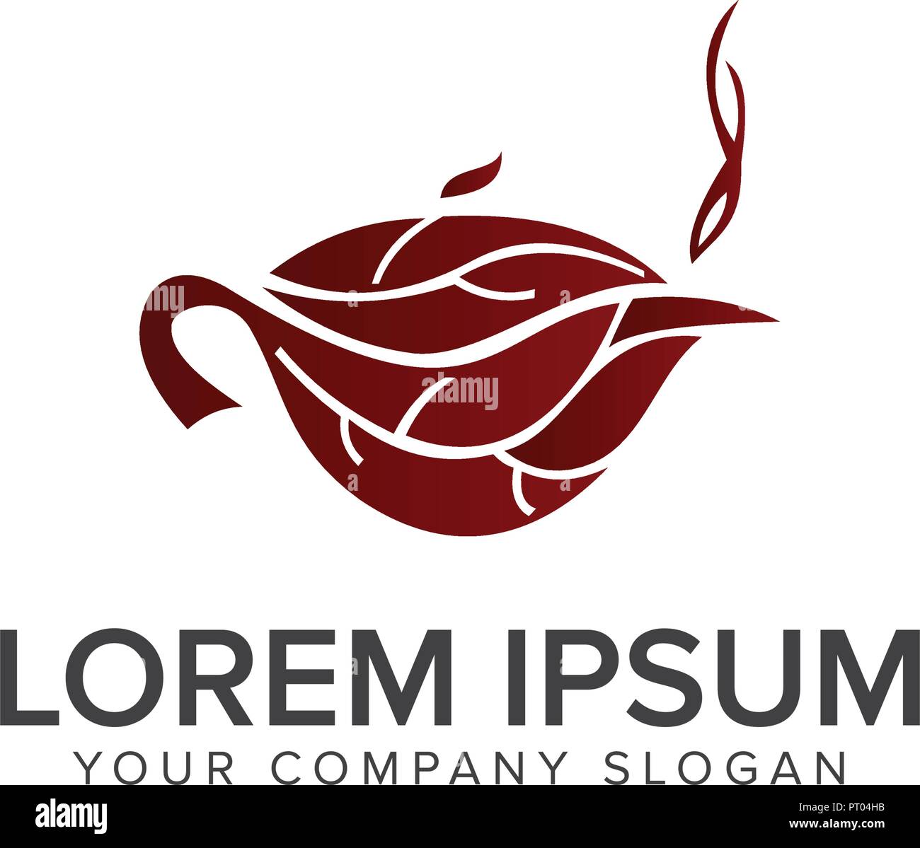 tea leaf logo design concept template Stock Vector Image & Art - Alamy