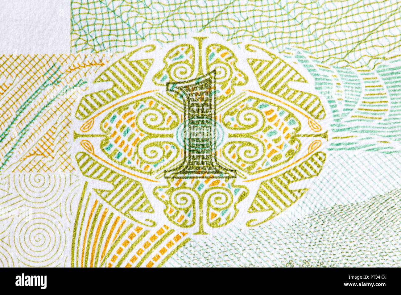 1 yuan bill of China. High quality photo of money in extremely high ...