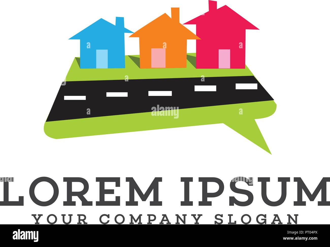 Real estate chat logo design concept template Stock Vector Image & Art ...