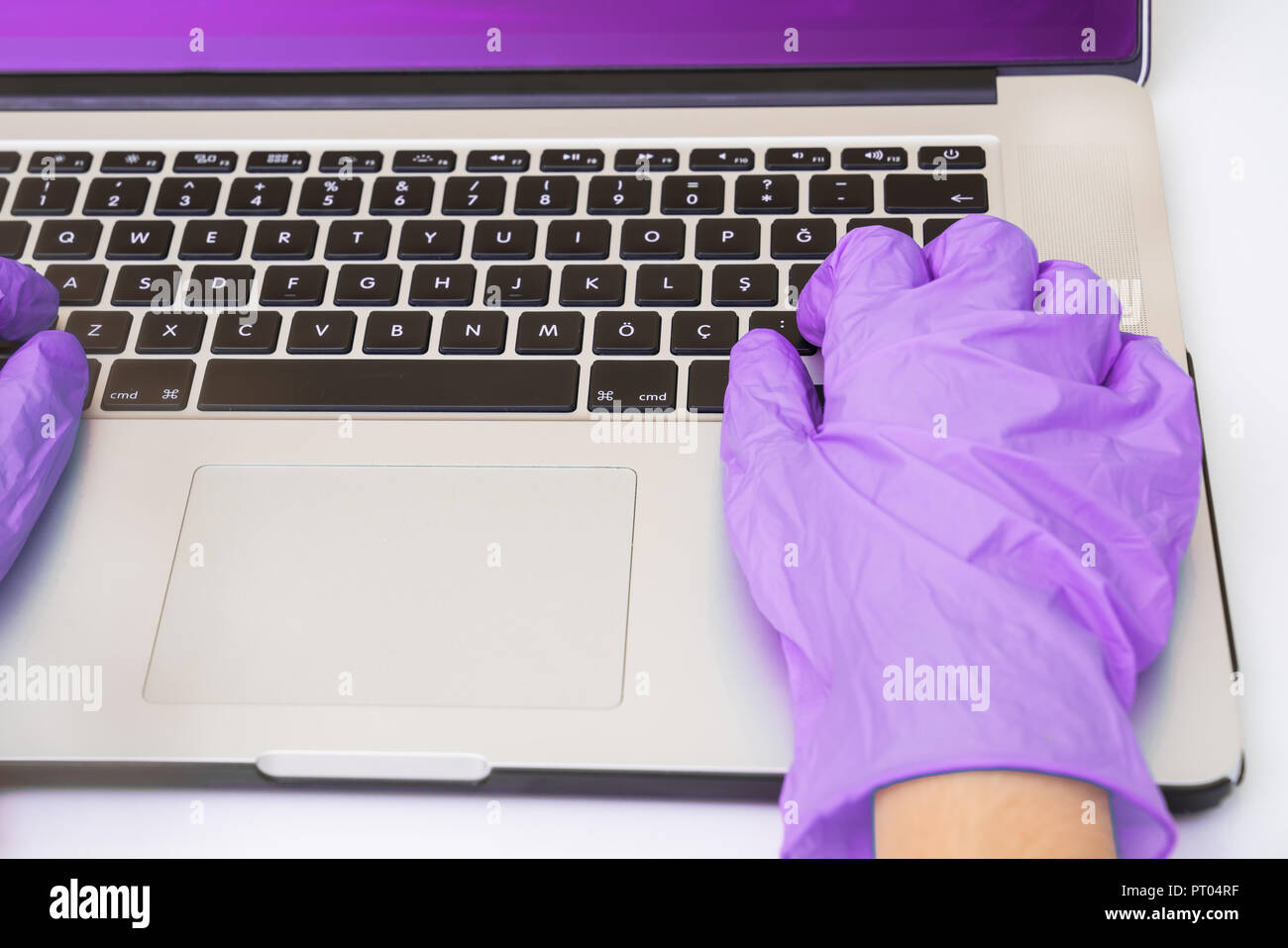 Scientist doing research on computer Stock Photo - Alamy