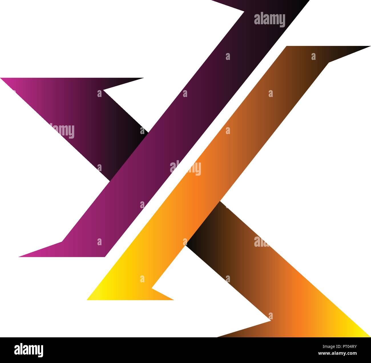 letter x modern logo design concept template Stock Vector Image & Art ...