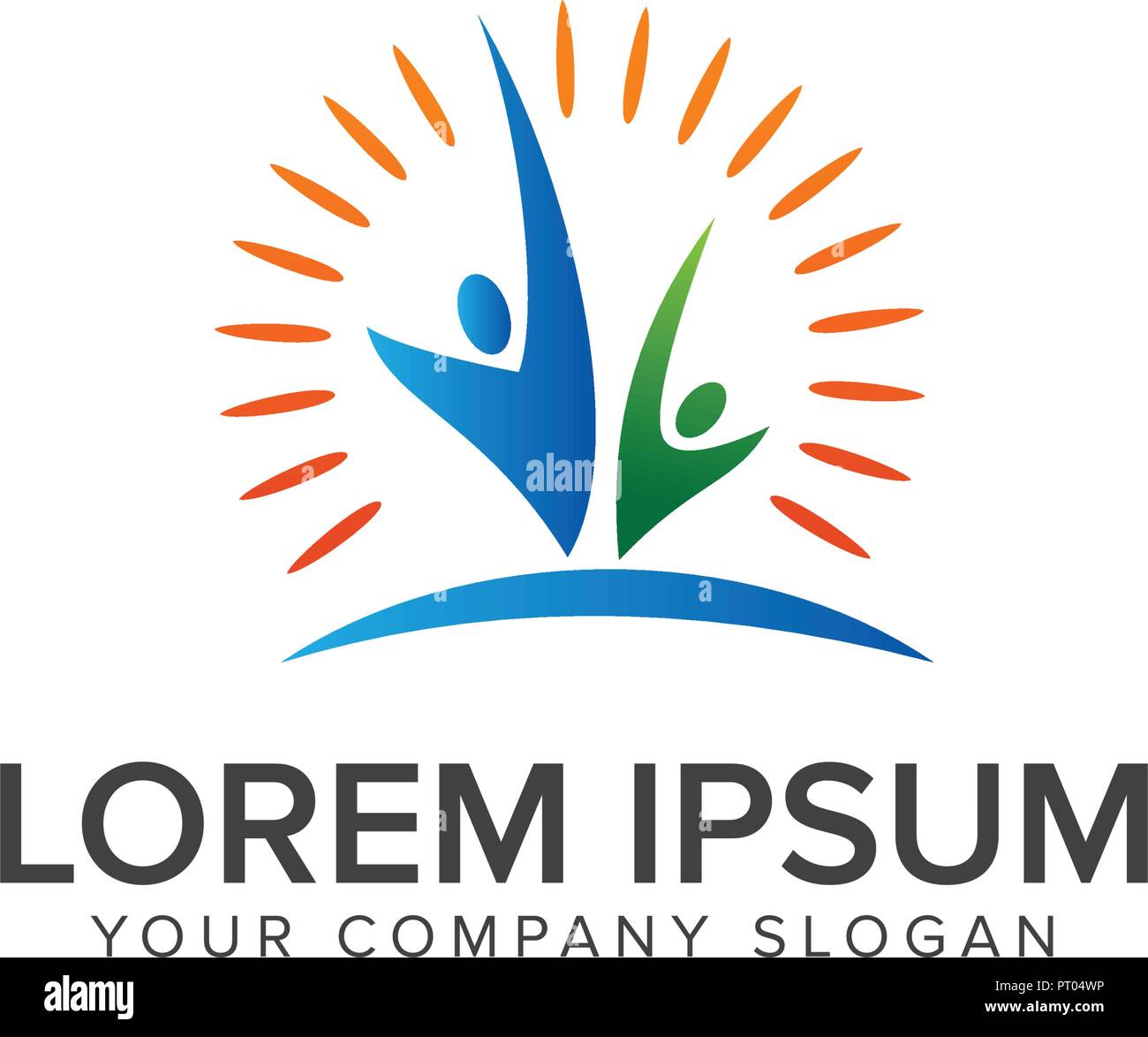 successful partners people Logos design concept template Stock Vector ...