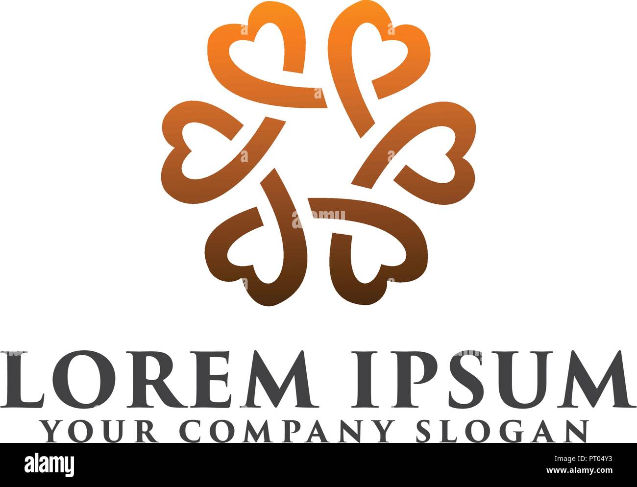 relationship connection people Logos design concept template Stock ...