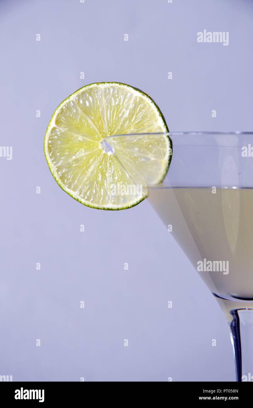 glass of daiquiri cocktail on white background Stock Photo - Alamy