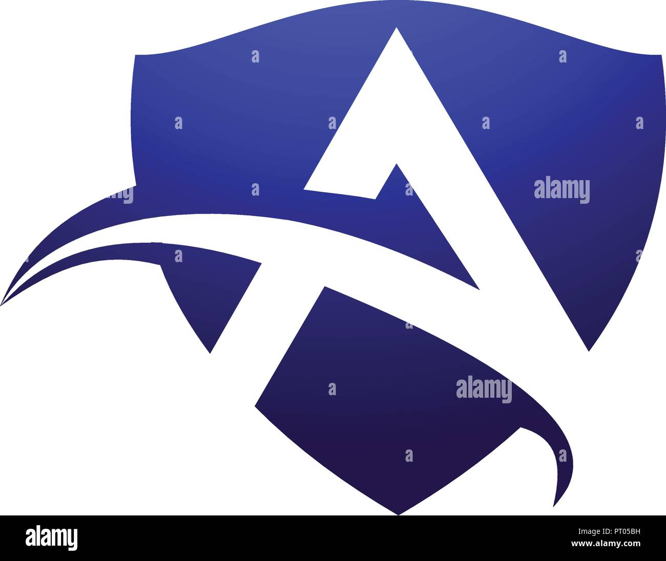 letter A shield logo design concept template Stock Vector Image & Art ...