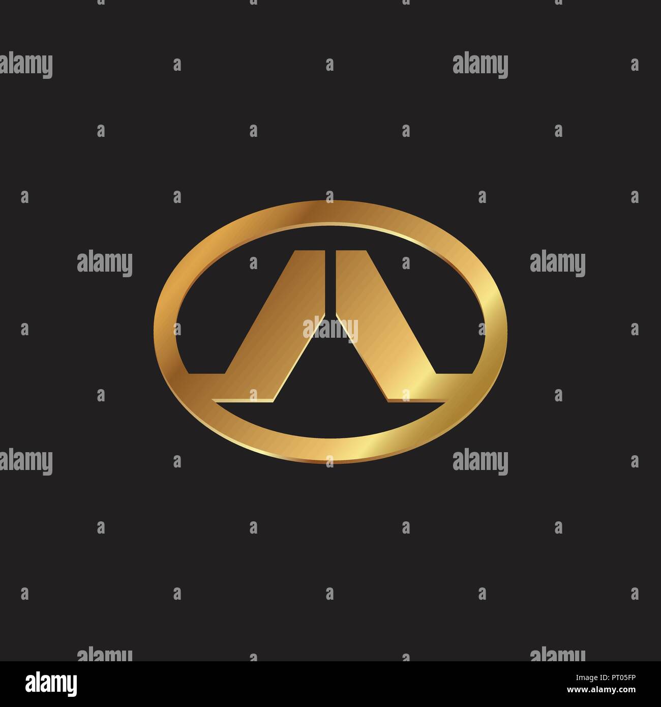 letter A emblem logo design concept template Stock Vector Image & Art ...