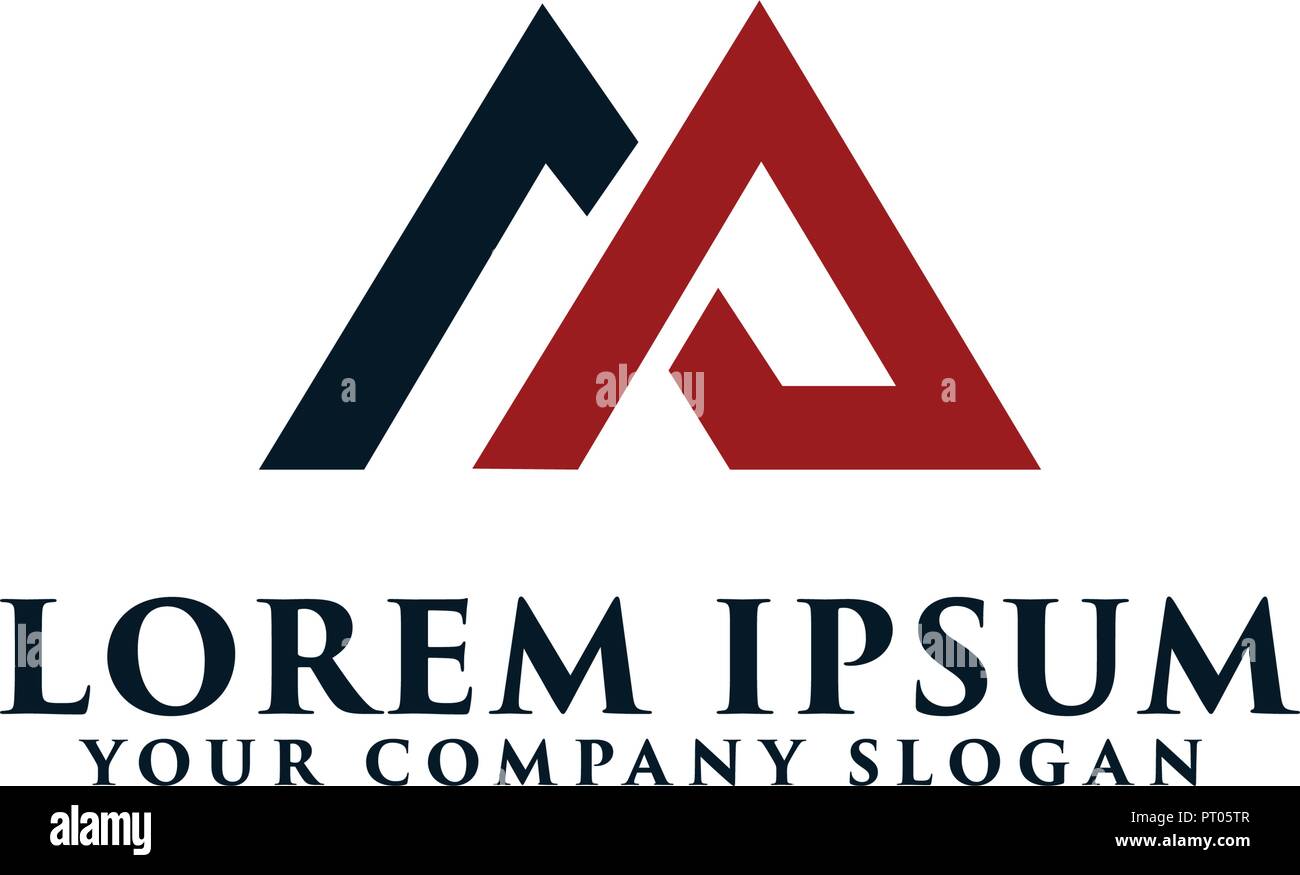 letter AM logo, real estate logo design concept template Stock Vector ...