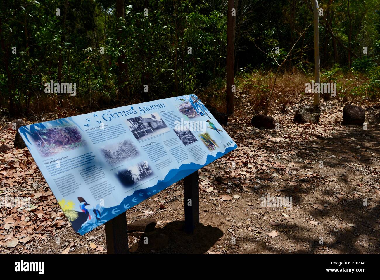 Girringun National Park signs, Dalrymple gap, QLD, Australia Stock ...