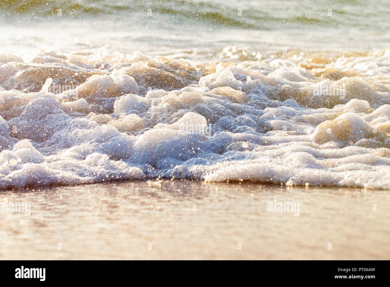 Wavy water sea splash. Close up view Stock Photo - Alamy