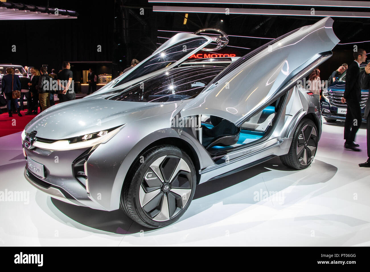 PARIS - OCT 2, 2018: GAC Motor Enverge electric concept car presented ...