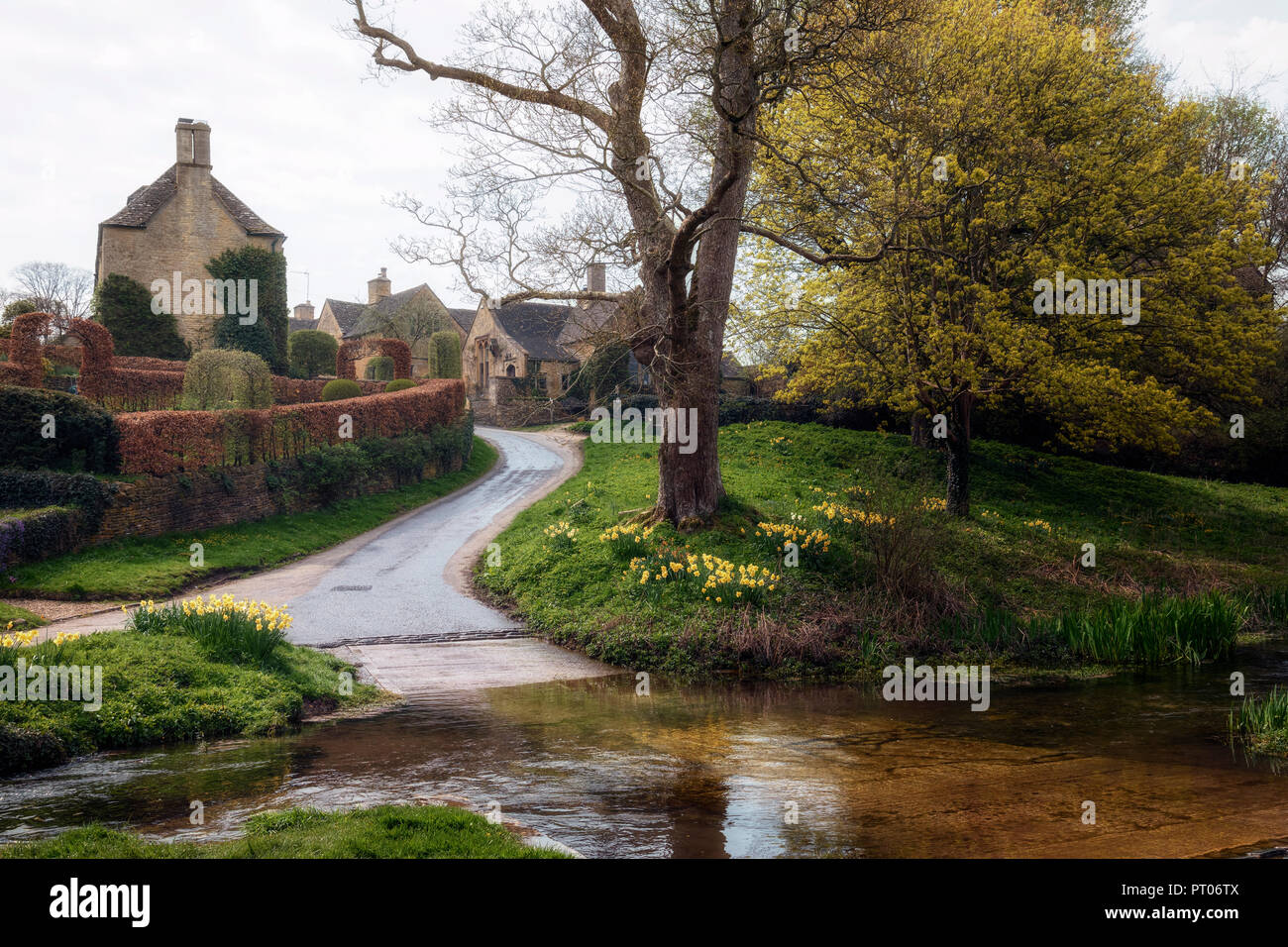 Upper Slaughter, Cotswold, Gloucestershire, England, UK Stock Photo - Alamy