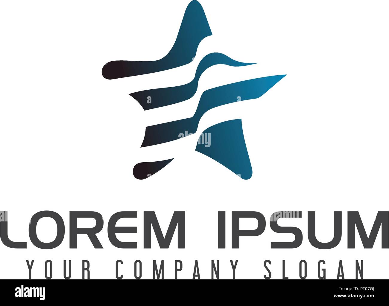 abstract star logo . flag logo design concept template Stock Vector ...