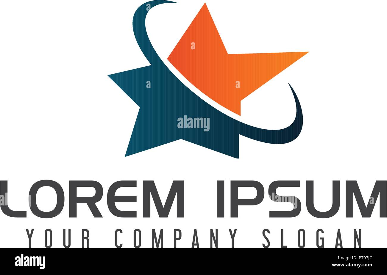 abstract star logo design concept template Stock Vector Image & Art - Alamy