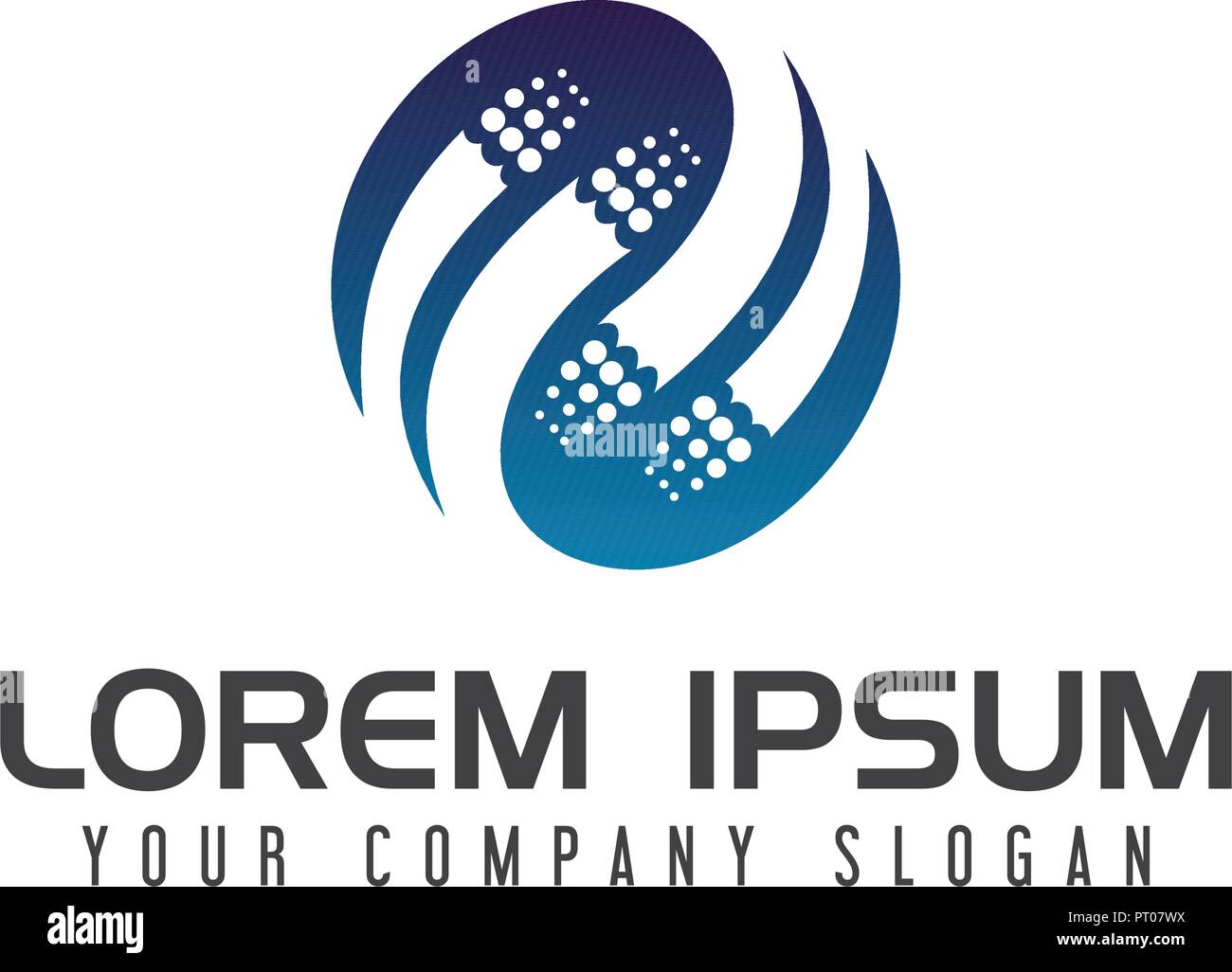 abstract tech logo design concept template Stock Vector Image & Art - Alamy