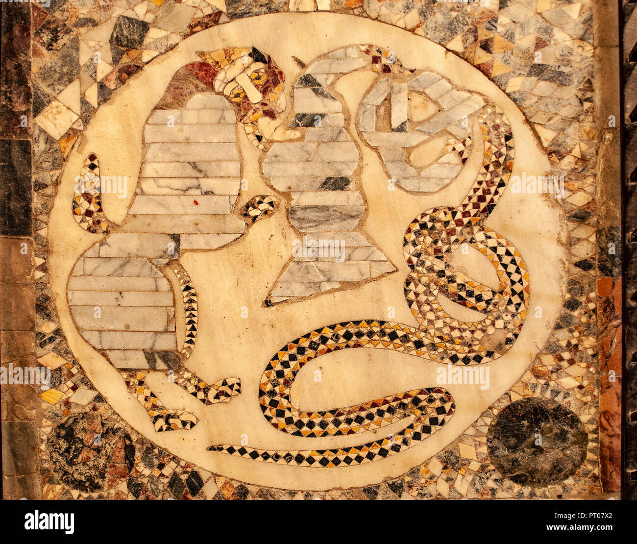 Santadriano snake mosaic hi-res stock photography and images - Alamy