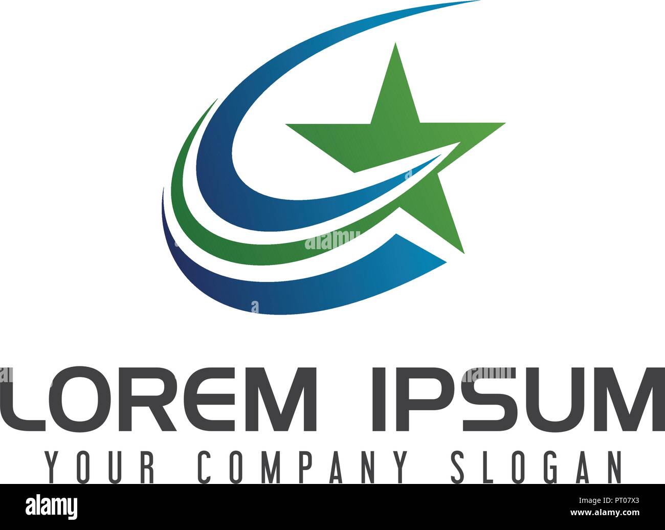 star launching logo design concept template Stock Vector Image & Art ...