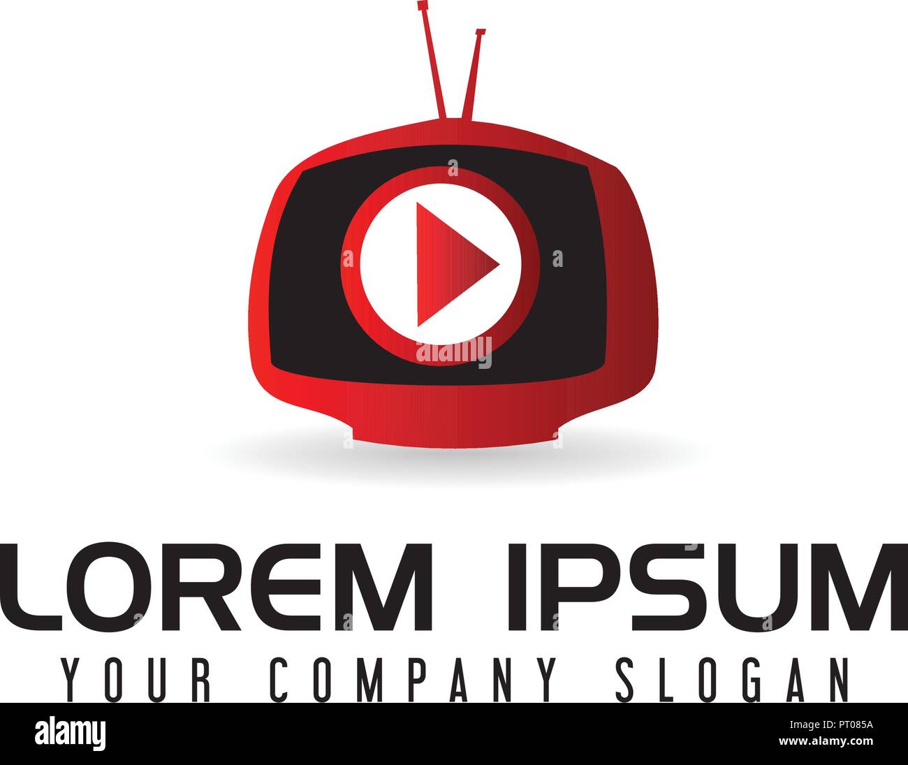 media logo. multimedia tv logo design concept template Stock Vector ...