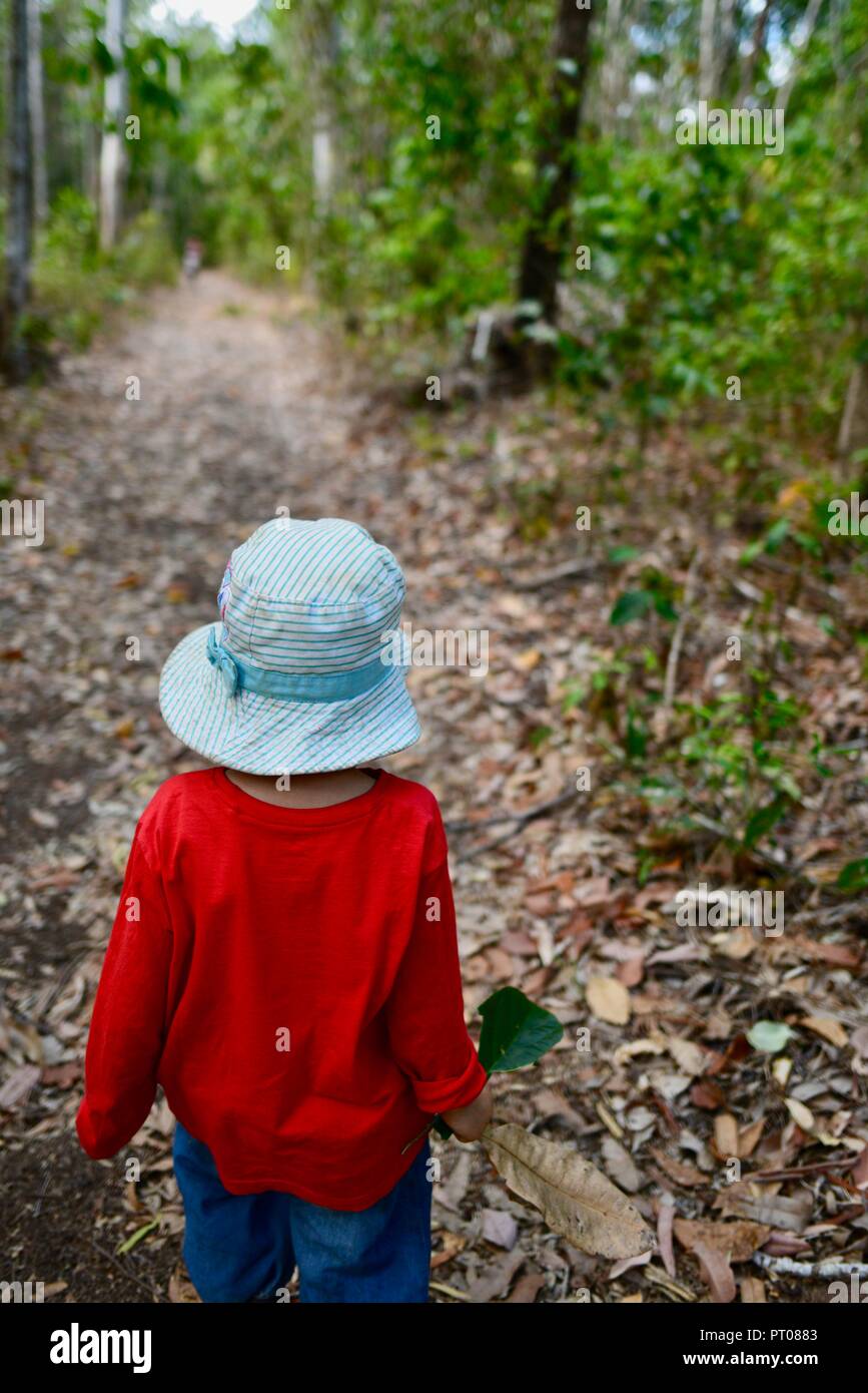 Child Walking Alone Forest Stock Photos & Child Walking Alone Forest ...