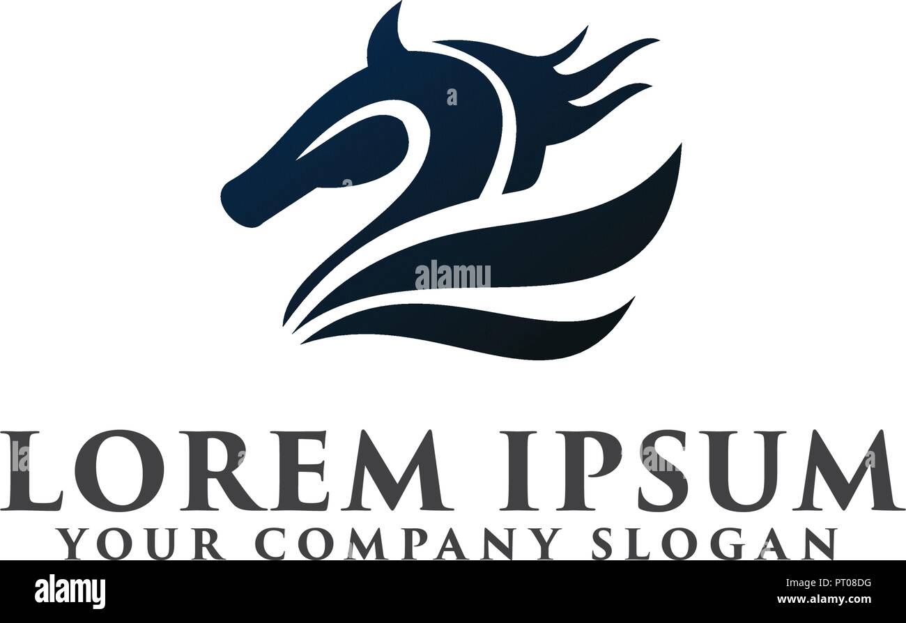 Simple horse logo design hi-res stock photography and images - Alamy