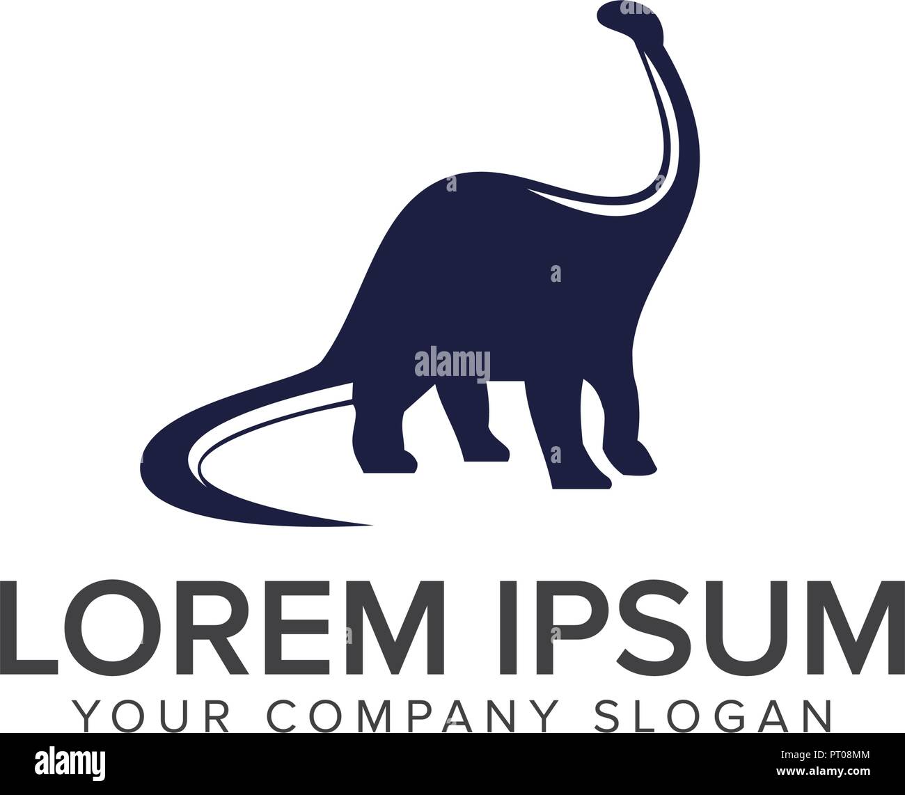 dinosaur logo design concept template Stock Vector Image & Art - Alamy