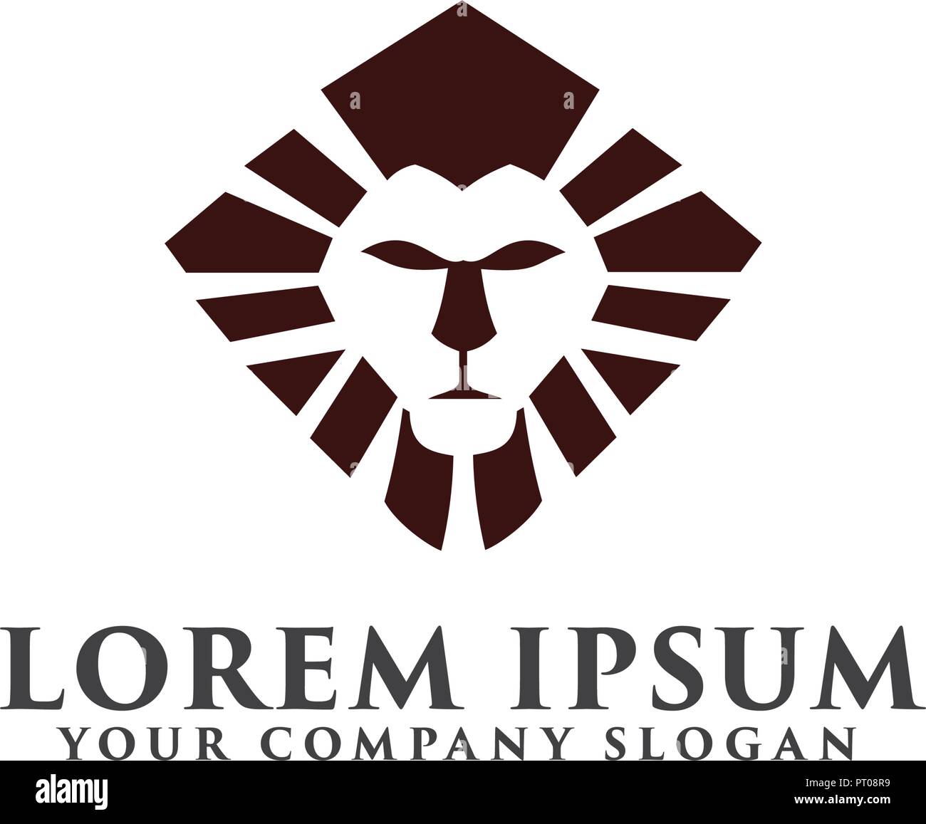 luxury lion logo design concept template Stock Vector Image & Art - Alamy