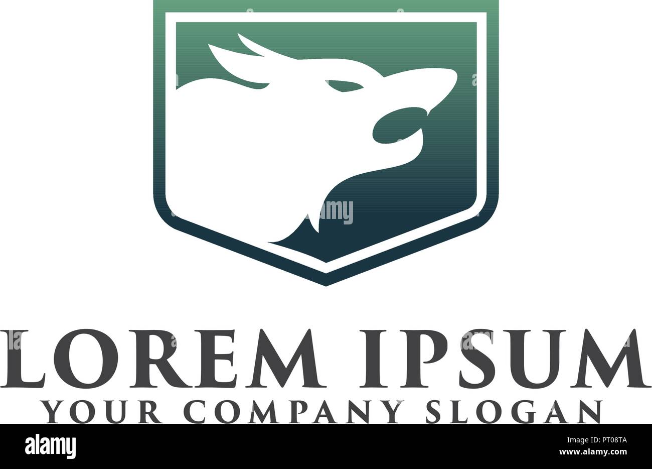 Wolf logo emblem vector Stock Vector Images - Alamy