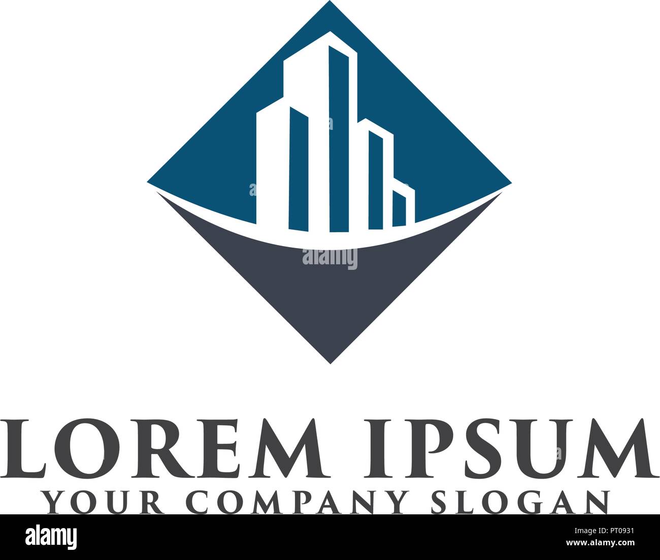 building logo design concept template. Architectural Construction logo ...