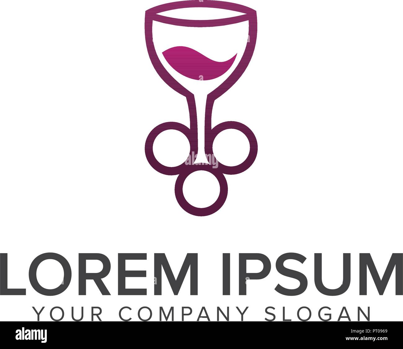 cocktail logo. bar nightclub logo design concept template Stock Vector ...